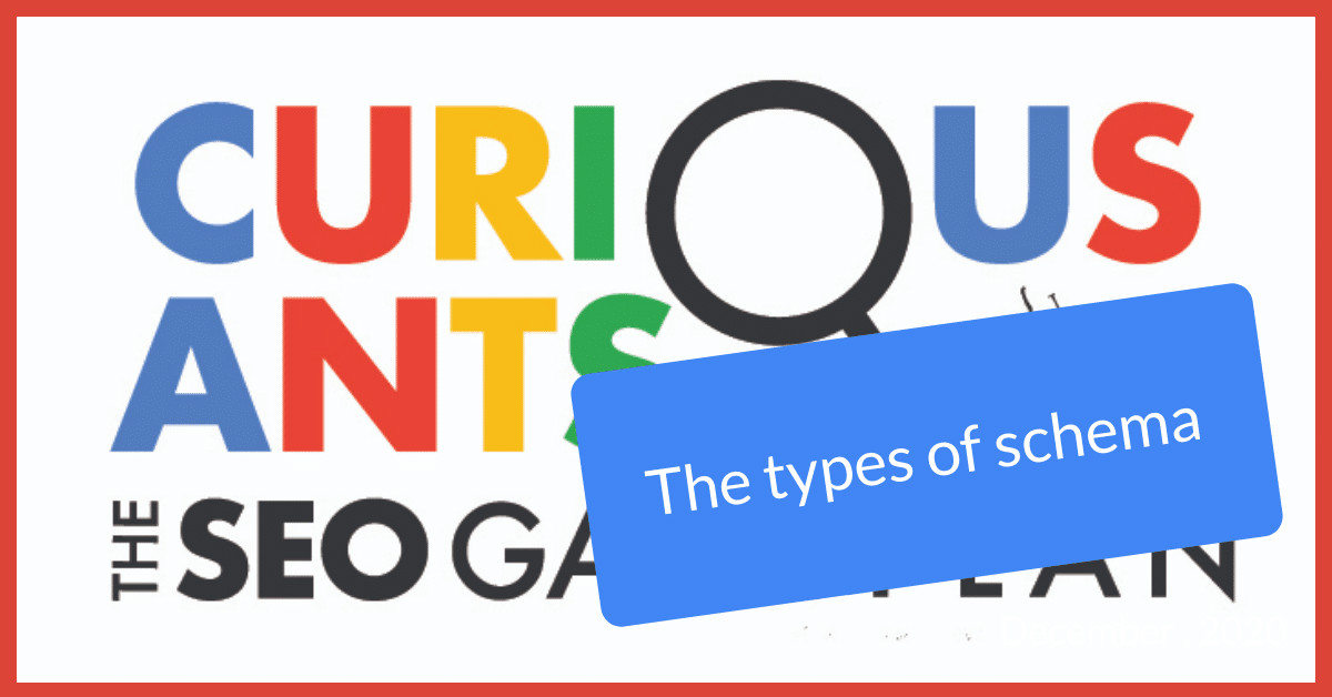What are the types of schema in a website? - Learn SEO with Curious Ants